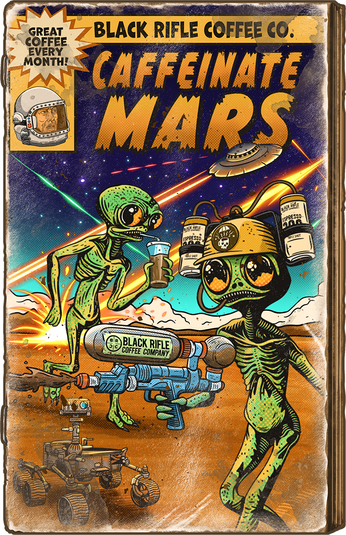 Caffienate Mars 2024 ECS Sticker