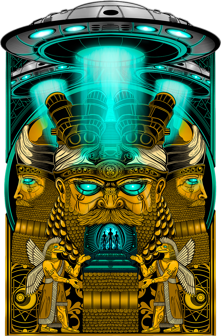 Annunaki Gold ECS Sticker