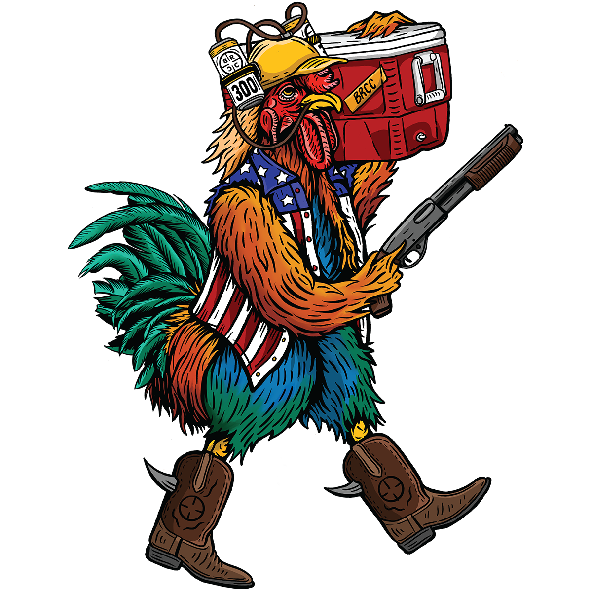 Merica Tacticock Sticker